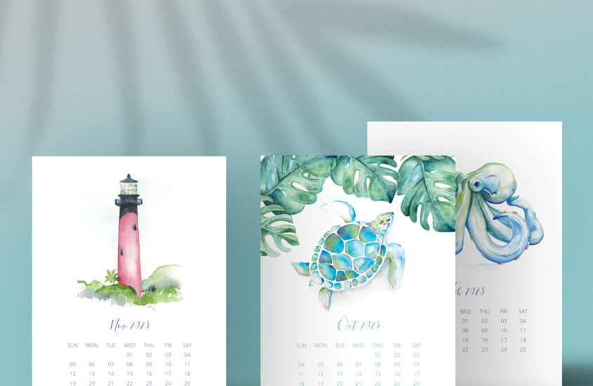 2023 Calendar Card Refills - dotellabelle