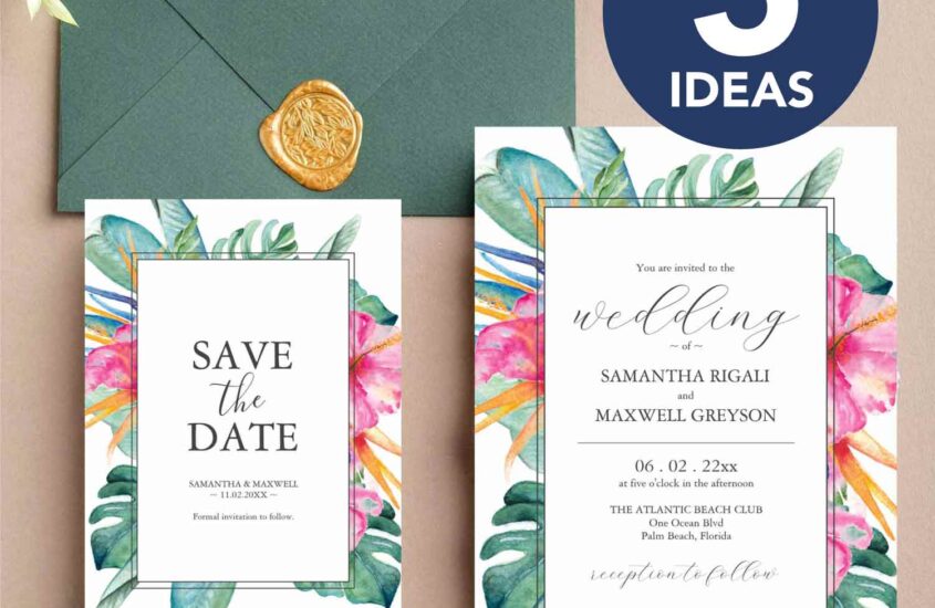 Tropical Elegance: 5 Must-See Wedding Invitations from 'Do Tell a Belle ...