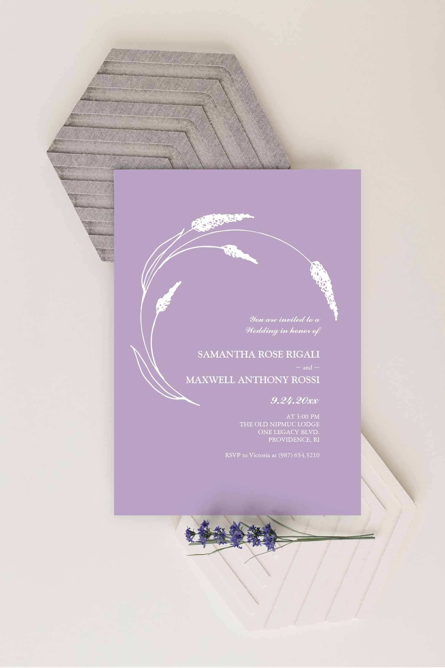 DIY Wedding Ideas Lavender Theme - dotellabelle