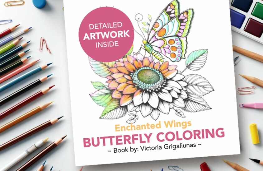 Fantastical Dreams & Enchanted Wings: Adult Coloring Books - dotellabelle
